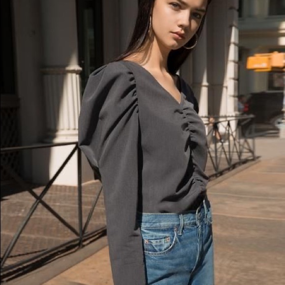 Pixie Market | Tops | Pixie Market Vie Puff Sleeve Top | Poshmark